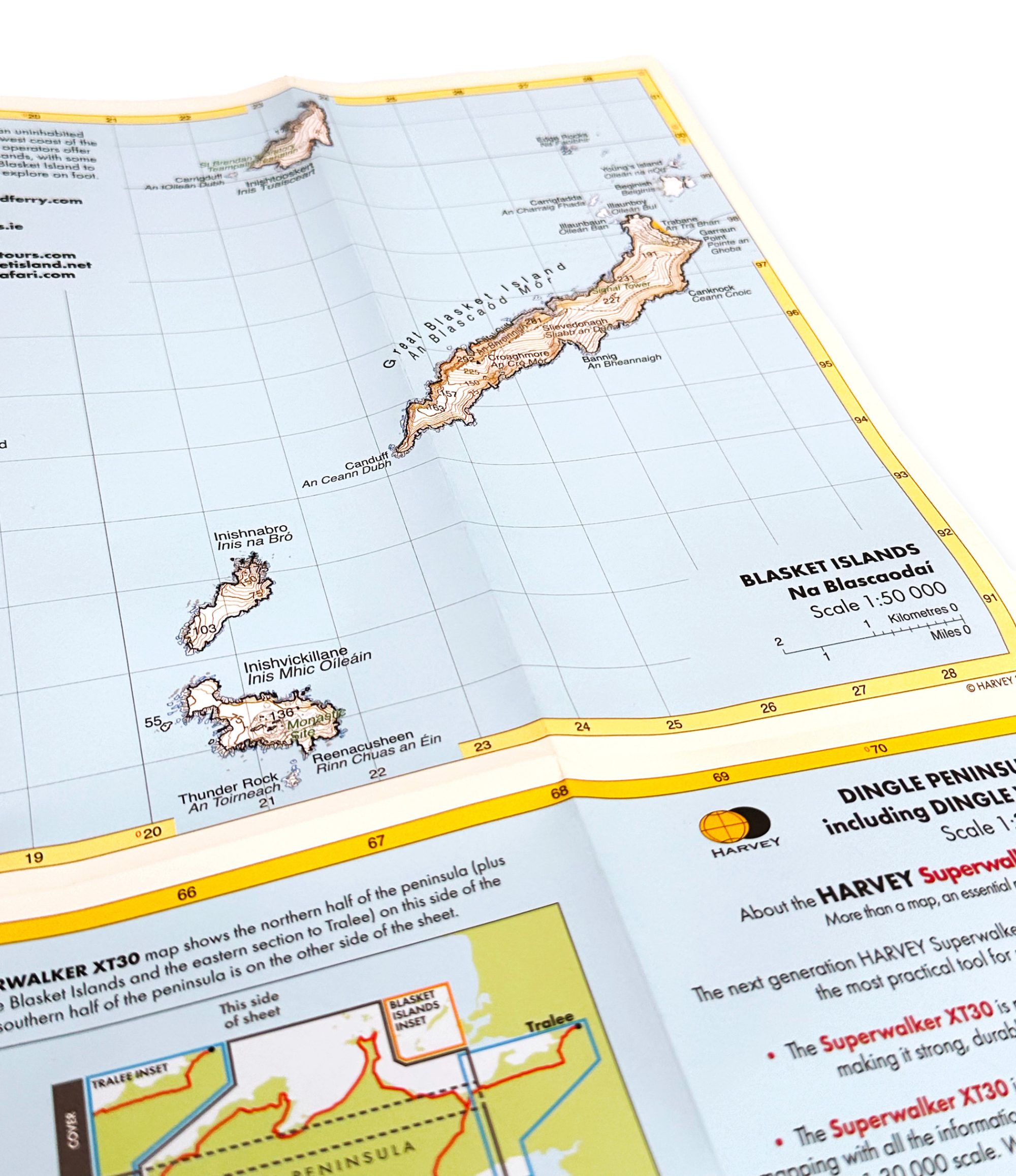 HARVEY Maps has made a map for the Dingle Peninsula in Ireland ...