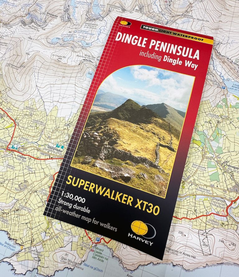 HARVEY Maps has made a map for the Dingle Peninsula in Ireland ...