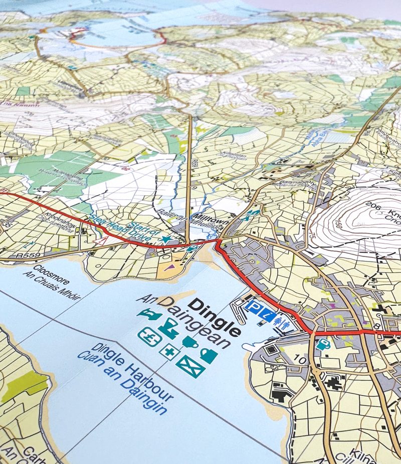 HARVEY Maps has made a map for the Dingle Peninsula in Ireland ...